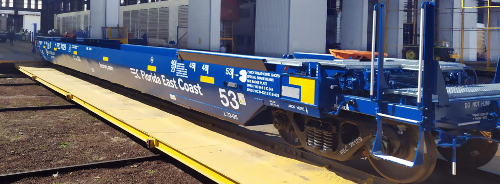 53’ All-Purpose Double Stack Railcar | Intermodal Container Car ...