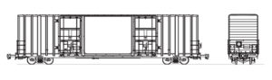 60' Plate F Boxcar | High-Capacity Freight Railcar | Greenbrier