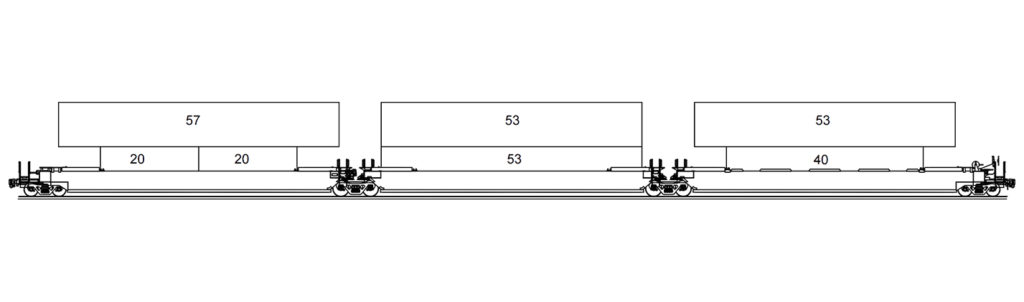 MAXI-STACK® IV Railcar | 3-Unit Articulated Double Stack Car | Greenbrier
