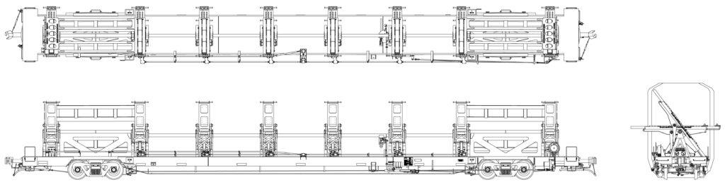 Tilt Flatcar for Oversized Freight | Custom Flat Railcars